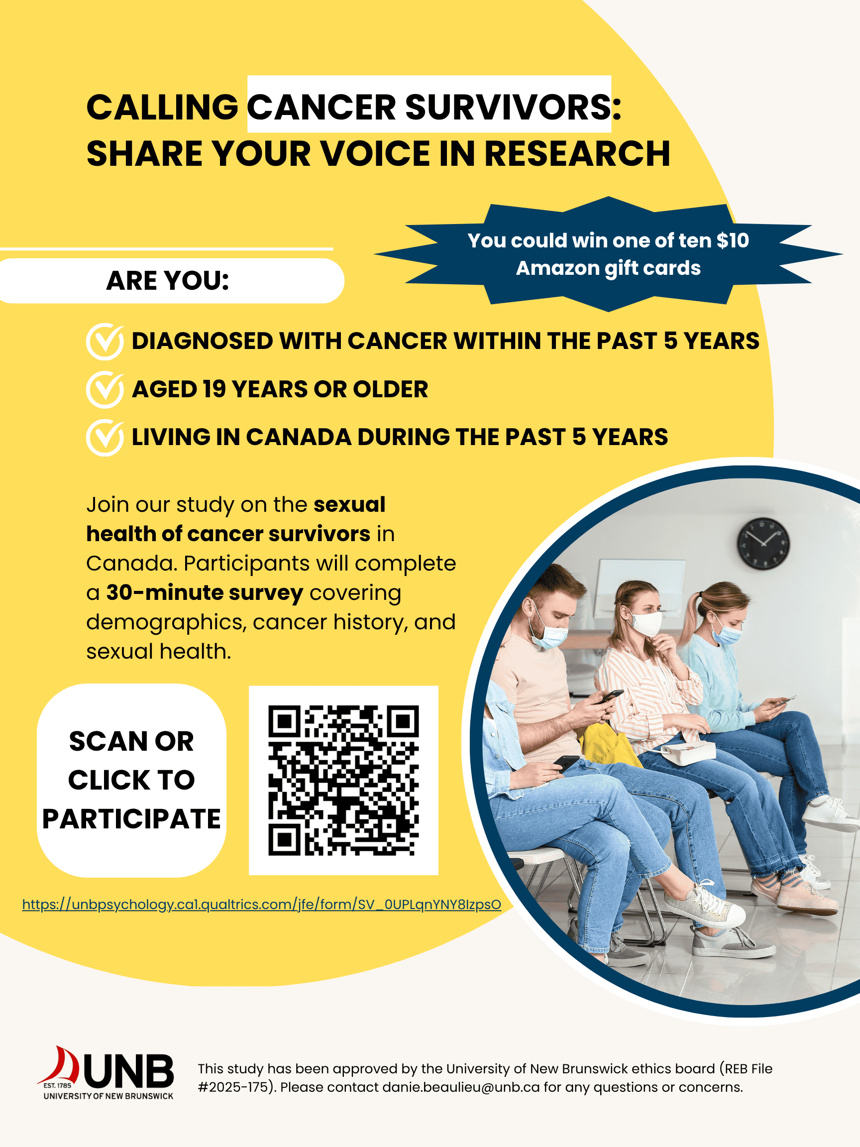 Recruitment Poster - Canadian Cancer Survivor Network